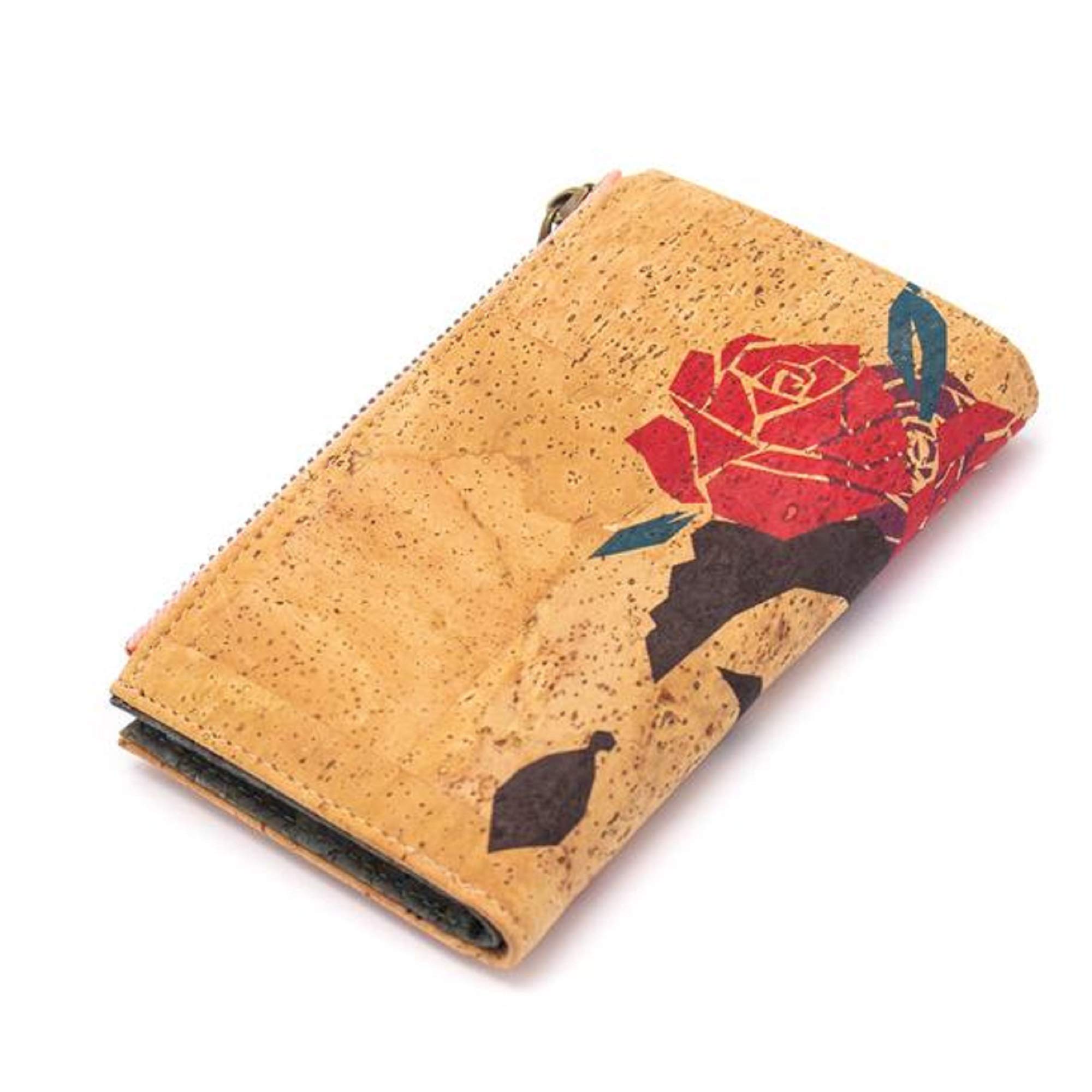 RFID Vegan Cork wallet purse, Handmade Eco Friendly Sustainable gift from Portugal Lightweight Durable Waterproof zero waste (Picasso)