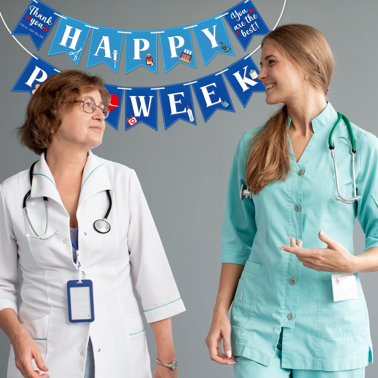 Happy PA Week Banner, Physician Assistant Appreciation Week Party Decor, Physician Assistant Week Party Decorations (Pre-strung)