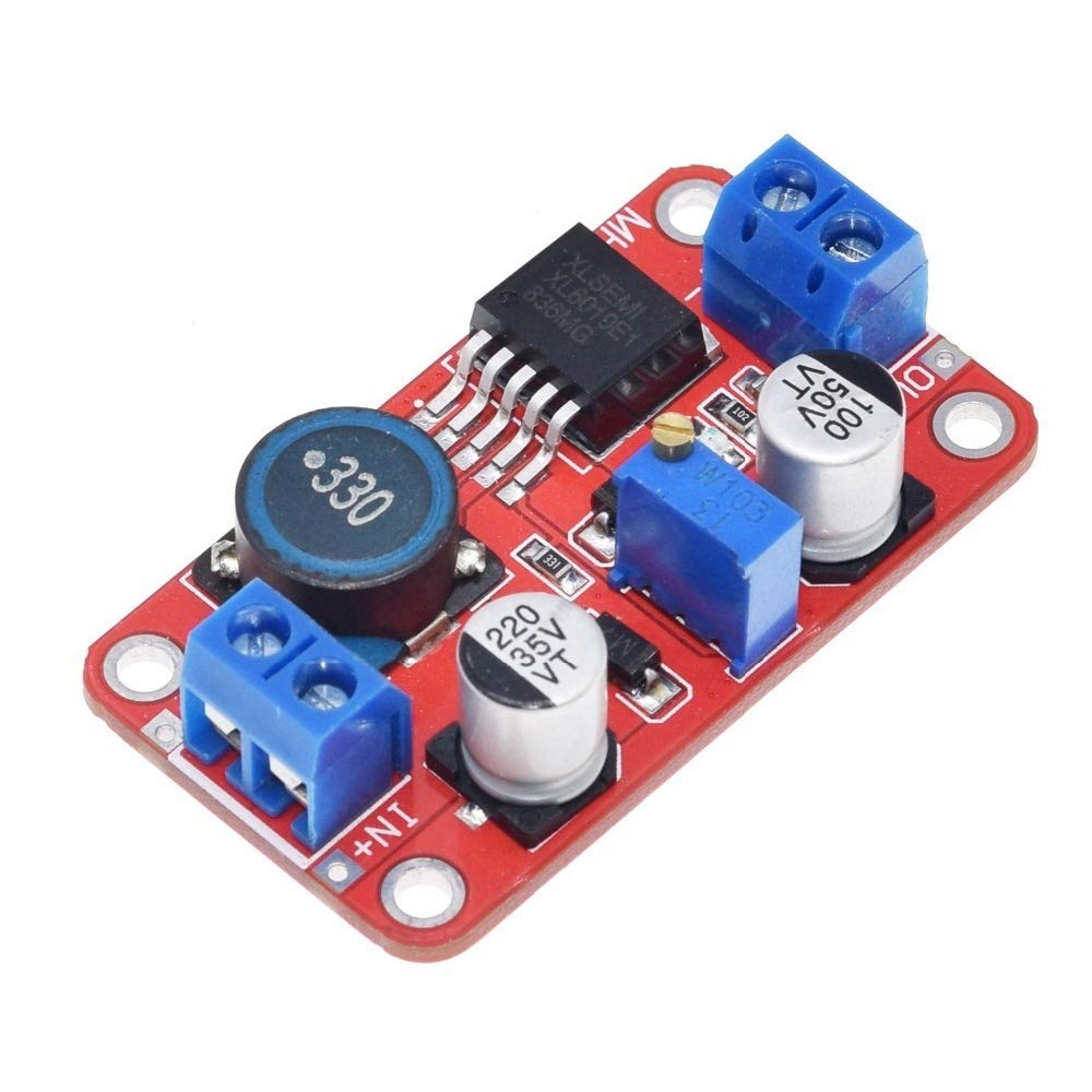 DKARDU 3 Pcs XL6019 DC-DC Boost Converter Module 5V 6V 12V 24V 3-35V to 5-40V 5A Step-Up Adjustable Voltage Regulator Power Supply Module with 24AWG Cable