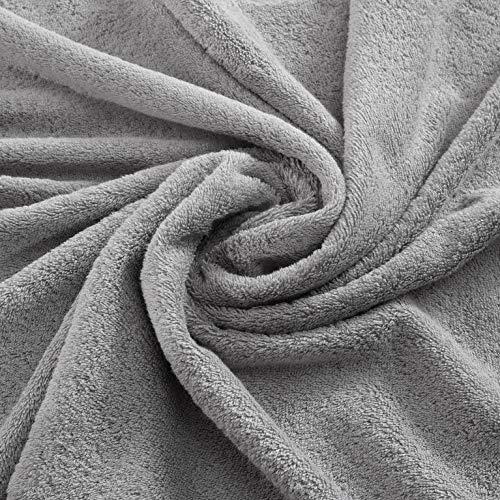 Qute Home 4-Piece Hand Towels Set, 100% Turkish Cotton Premium Quality Towels for Bathroom, Quick Dry Soft and Absorbent Turkish Towel, Set Includes 4 Hand Towels (Grey)