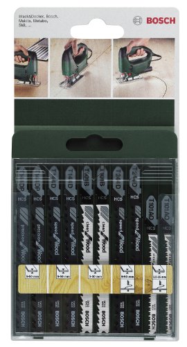 Bosch 2609256744 Jigsaw Blade Set (10 Pieces)