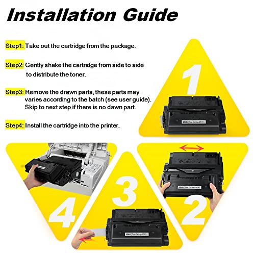 v4ink Compatible Toner Cartridge Replacement for 42A Q5942A 38A Q1338A (1-Pack, Black) Work with Laser Jet 4200 4240 4250 4350 Series Printer
