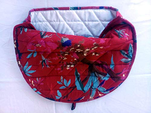 Handmade Indian Print Cotton Tea Cosy Tea Cozy teapot Kettle Cover Teapot Cover Traditional Tea Quilt Tea Cozies (Red)