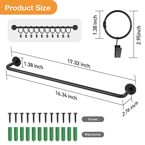 QYINXIU Hat Rack for Wall Baseball Cap,Hat Holder for Wall,Hat Organizer Storage Rack with 20 Removable Metal Clips for Closet Door Bedroom Entrance Laundry, Set of 2, Black