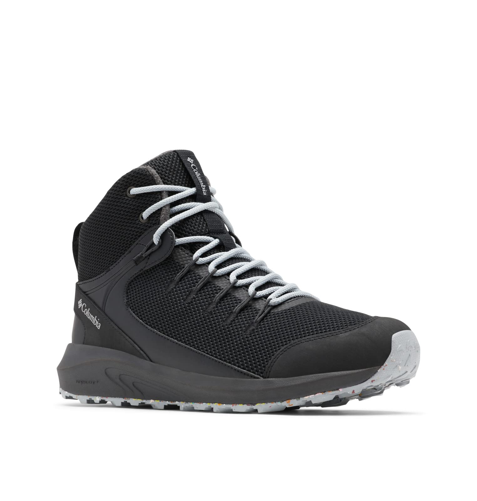 Columbia Men's Trailstorm Mid Waterproof Omni Heat, Black/Steam, 9.5