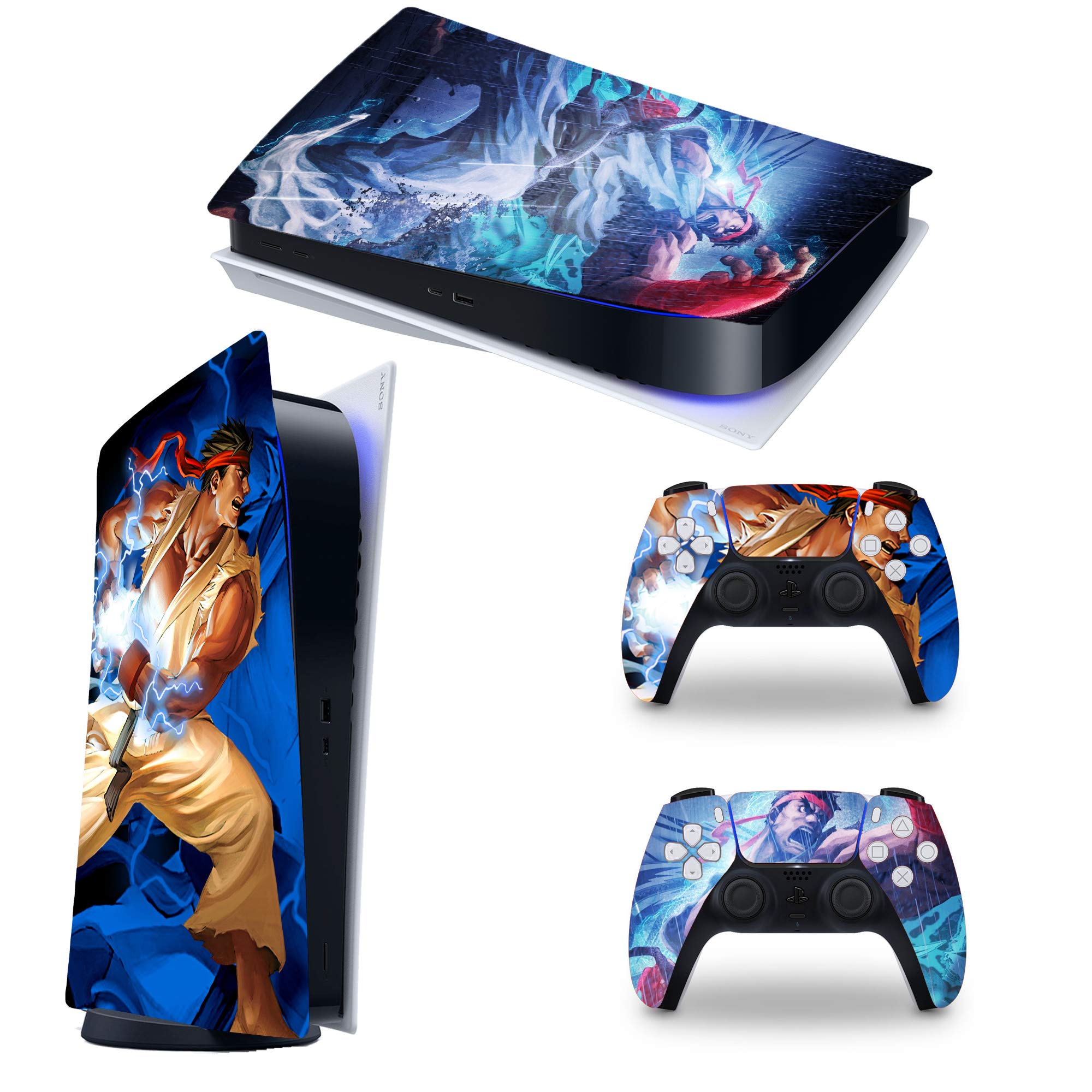 Collection Hero Battle PS5 Digital Edition Whole Body Vinyl Skin Sticker Decal Cover for Playstation 5 Digital Edition System Console and Controllers