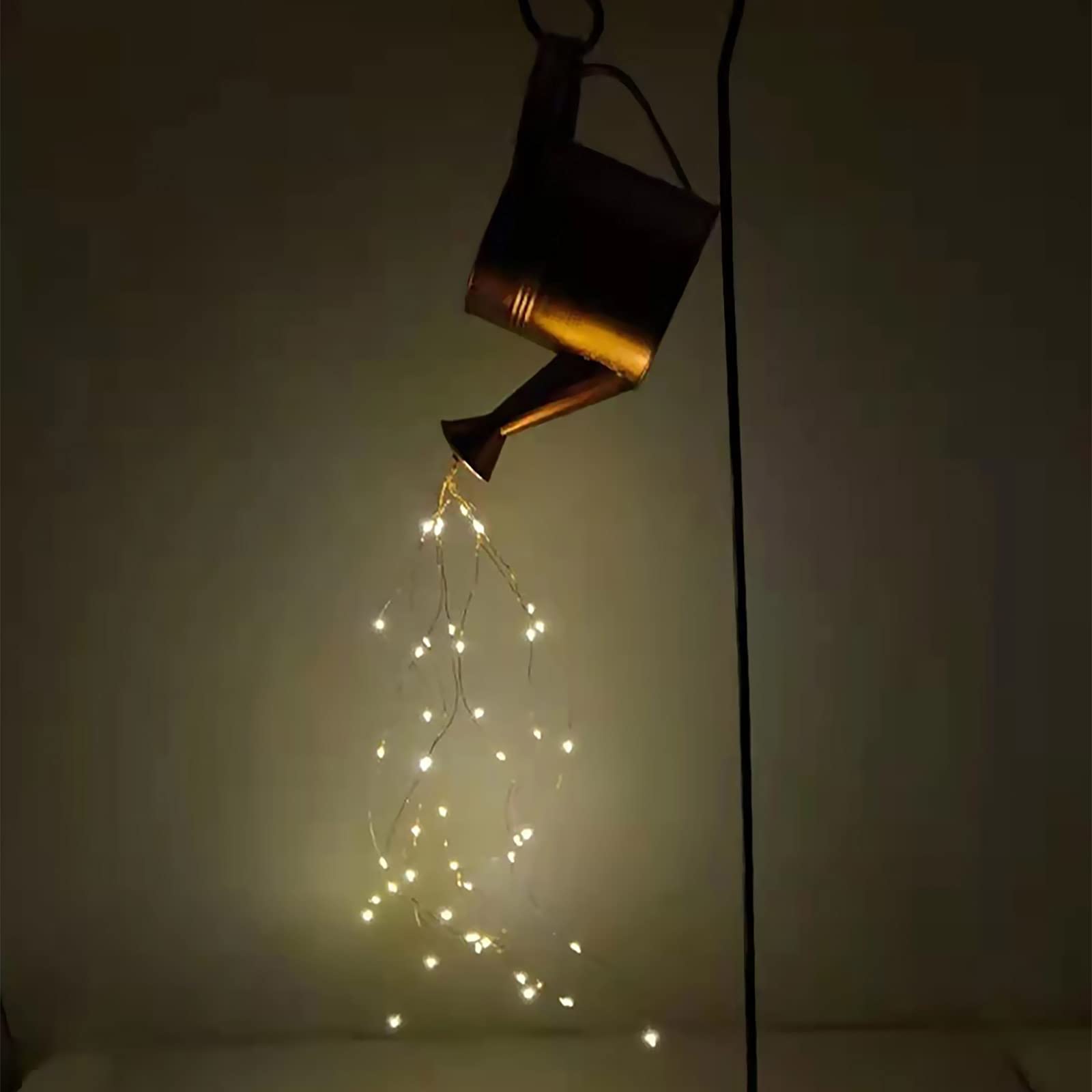 RNSUNH Waterfall Vine String Lights Shower Garden Art Light Decoration Solar Powered Watering Can Lights LED Fairy String Lights for Outdoor Garden Party Home Yard Decor