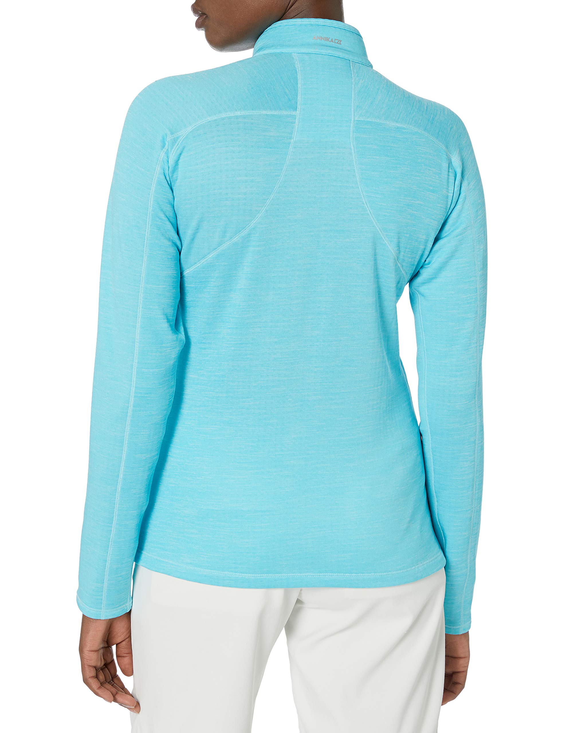Cutter & Buck Annika Women's Light Weight Full Zip Particle Grid Back Long Sleeve Jacket, Shine Blue, M