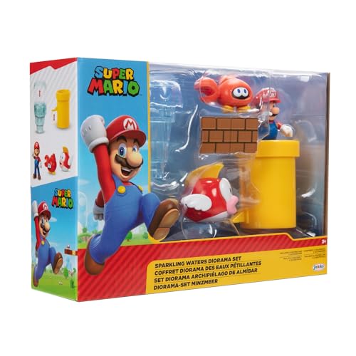 Redcolorful Nintendo 2.5" Sparkling Waters Diorama Set