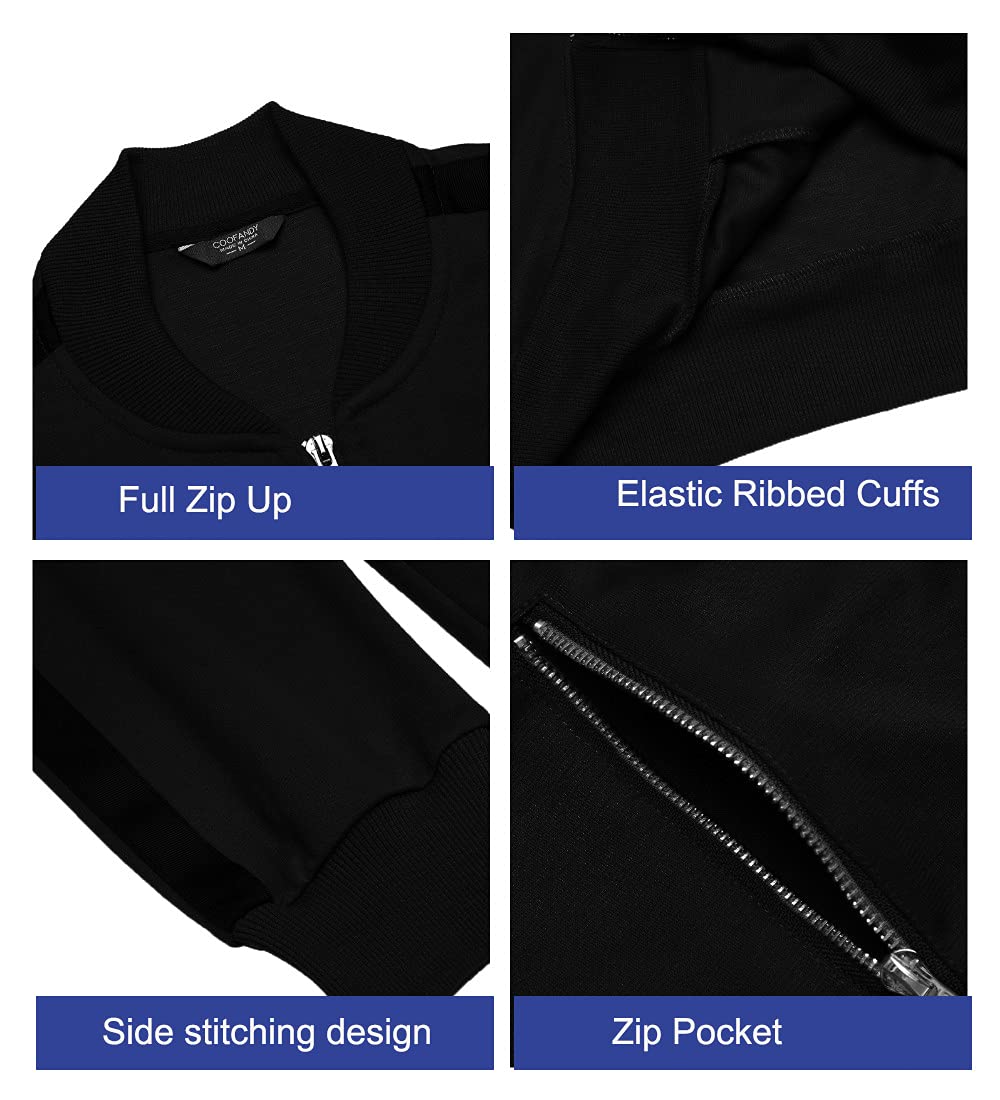 COOFANDY Men's Tracksuit 2 Piece Full Zip Athletic Sweatsuits Casual Running Jogging Sport Suit Sets
