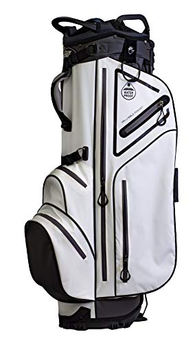 Club Champ Waterproof Stand Golf Bag, White/Black (JR989)