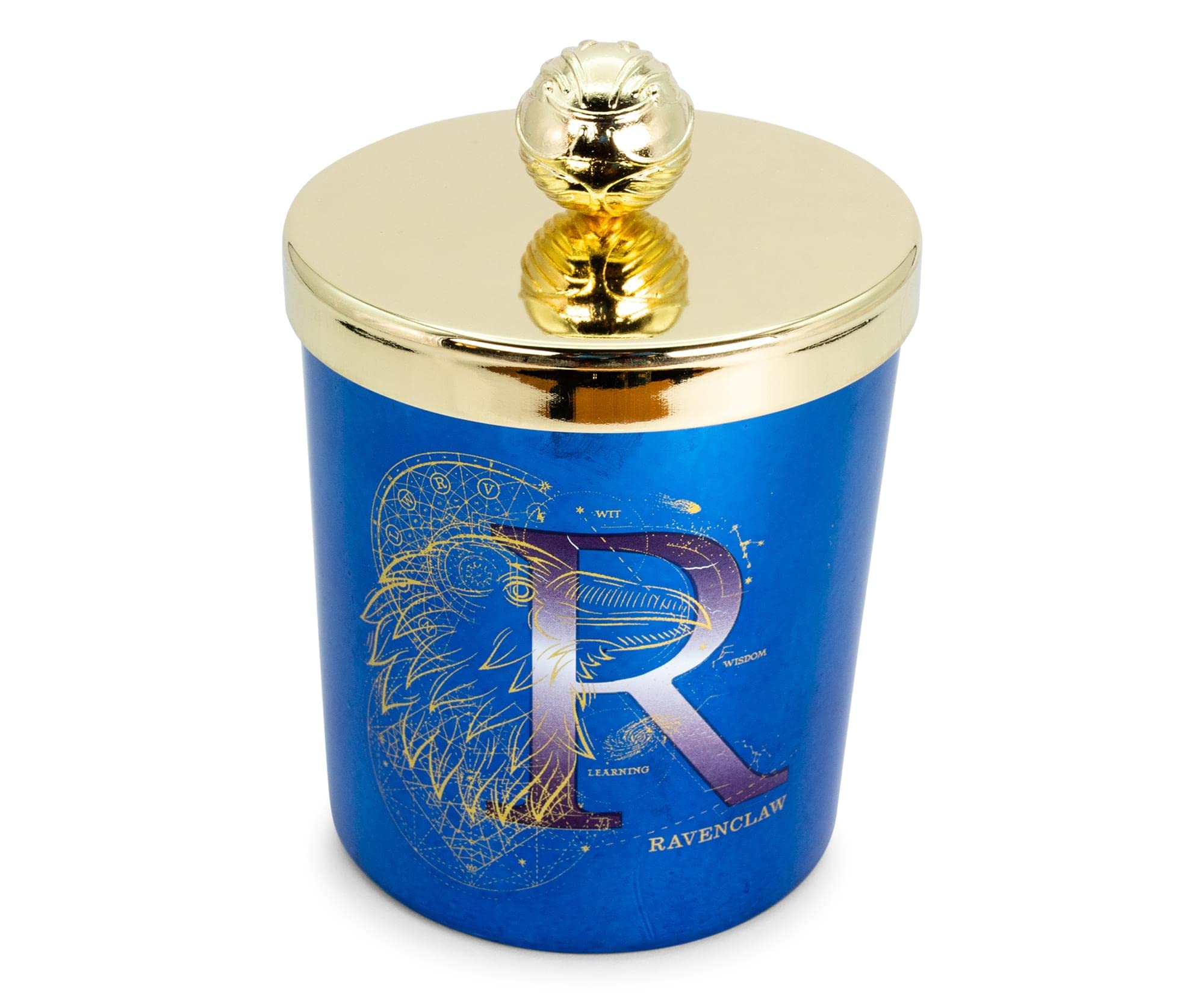 Harry Potter House Ravenclaw Premium Scented Soy Wax Candle with Unique Aromatic Fragrance | 50-Hour Burn Time | Home Decor Housewarming Essentials, Wizarding World Hogwarts Gifts and Collectibles