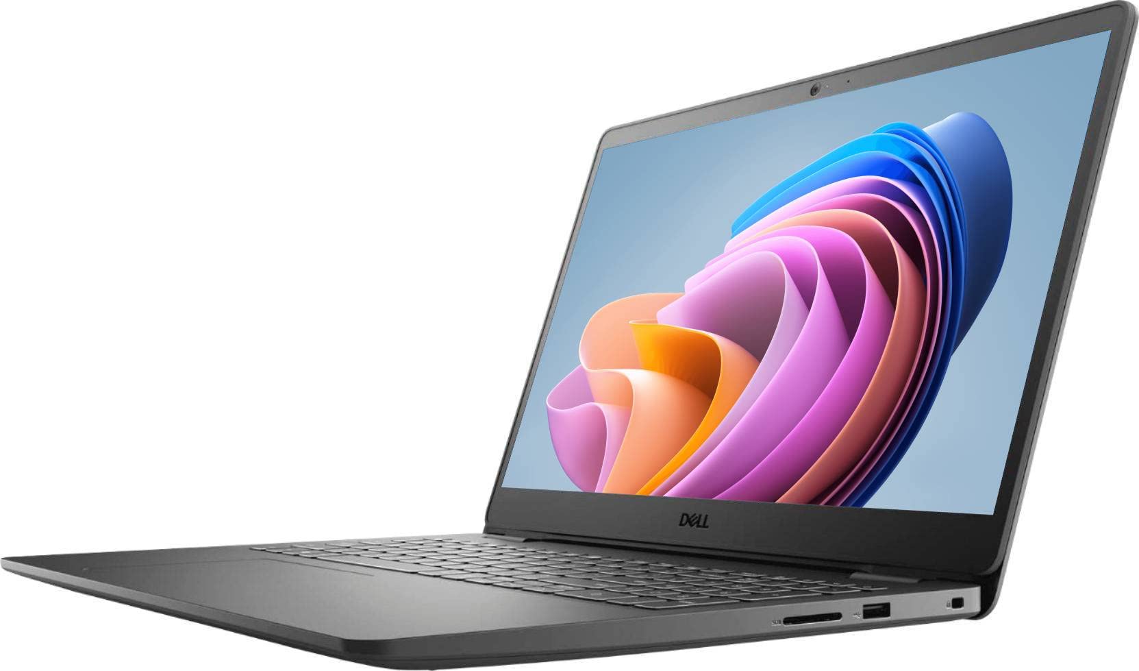 Dell Newest Inspiron 3000 Laptop Computer, 15.6" HD Display, Intel Celeron Processor N5030 (Up to 3.10Ghz), 8GB RAM, 128GB SSD, Webcam, Wi-Fi, HDMI, Windows 10 Home, Black (Latest Model)