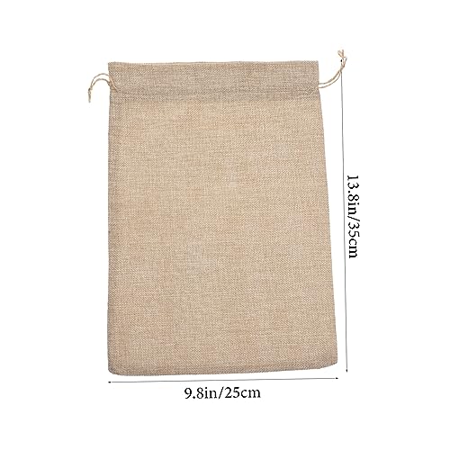 COHEALI Drawstring Bags Small 10Pcs gift bag Drawstring Bags For Gifts Large Drawstring Bags Drawstring Bags Bulk Convenient Bags Christmas rope comb cloth bag 35c Cotton linen