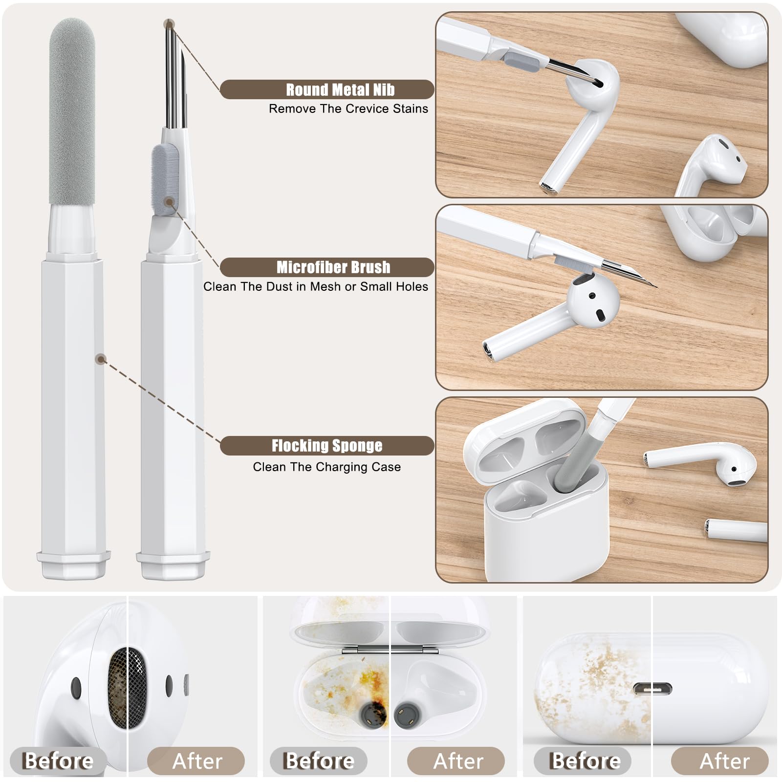 Cleaner Kit for Laptop Screen Keyboard iPhone Airpods,20 in 1 Electronic Multi-Tool Cleaning Kit for iPad Pro Camera Computer Headphone,with Blower & Screens Cleaners Spray,Easy to Store-Polislime