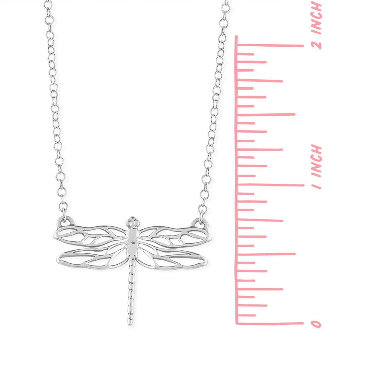 Boma Jewelry Sterling Silver Dragonfly Necklace, 16 inches