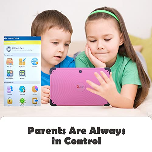 CWOWDEFU Kids Tablet Android 11 Tablet for Kids Children's Tablet COPPA Certified, 32GB ROM 2GB RAM Touch Screen Child Toddler Tablets Pink Blue