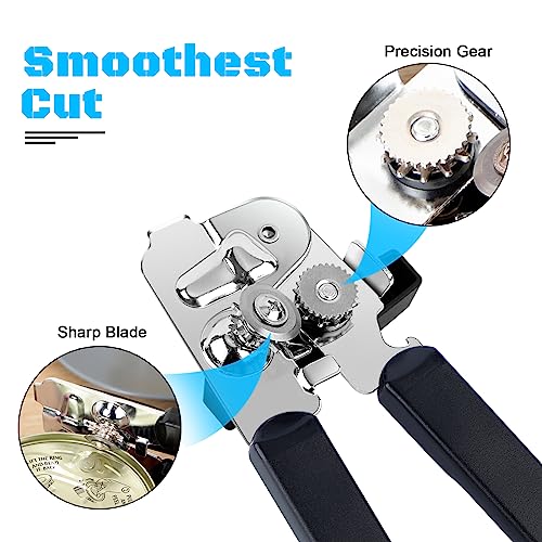 Can Opener Professional Stainless Steel Manual Food-safe Good Grips with Built-in Bottle Opener