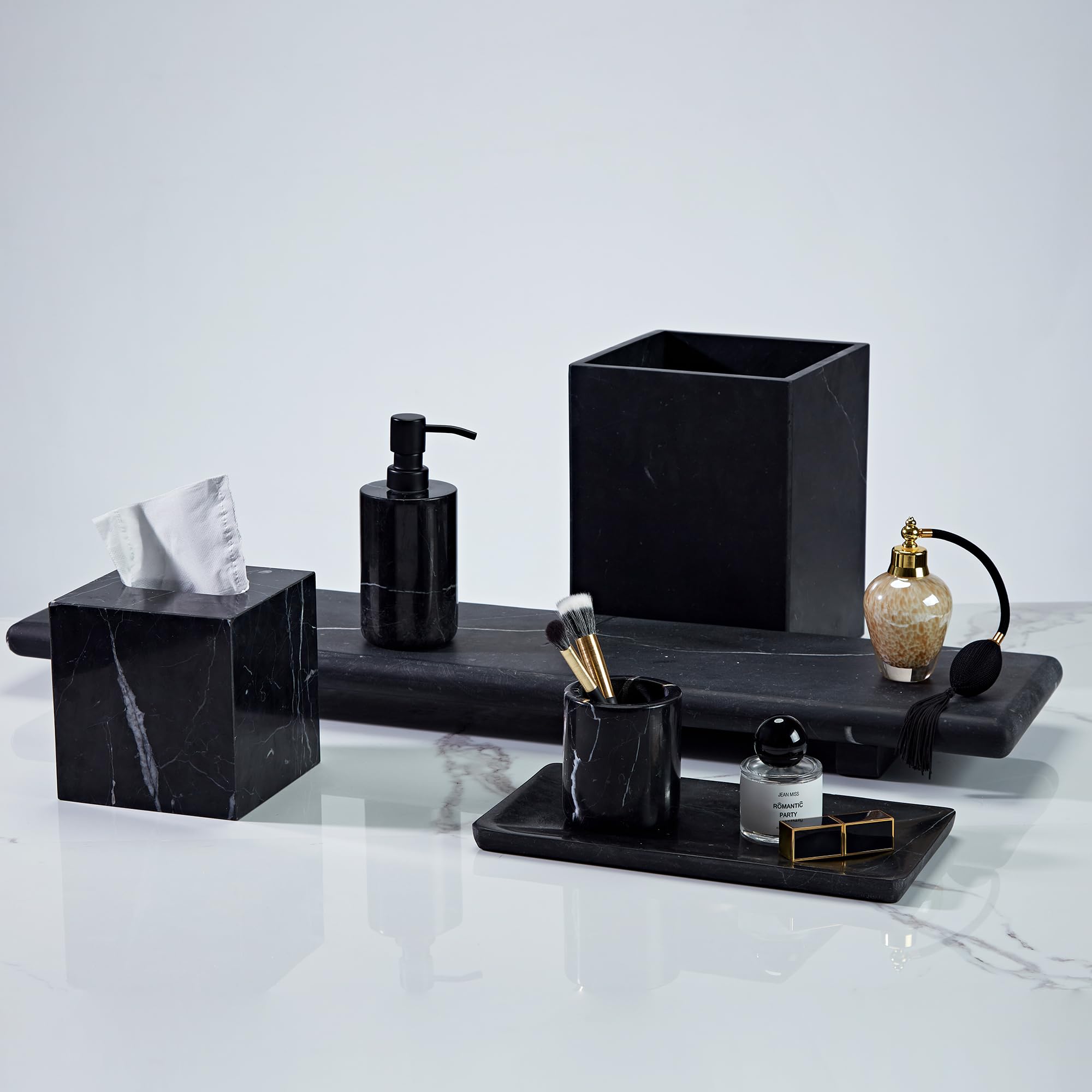 Generic Marble Bath Accessories Vanity Tray,Black Marble Vanity Tray, Black Marble Bath Accessories (Vanity Tray), XY-BATHROOM-SERIES-01