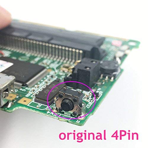 Replacement 2PCS 4Pin L R Micro Switch Left Right Shoulder Trigger Button for Gameboy SP GBA SP Game Console