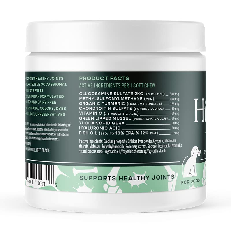 Fera Pets Probiotics and Hip & Joint Supplements for Dogs Bundle β All Natural Probiotics Powder with 5 Billion CFUs per Scoop β Joint Care and Health Support Chewy Dog Treats (90 Soft Chews)
