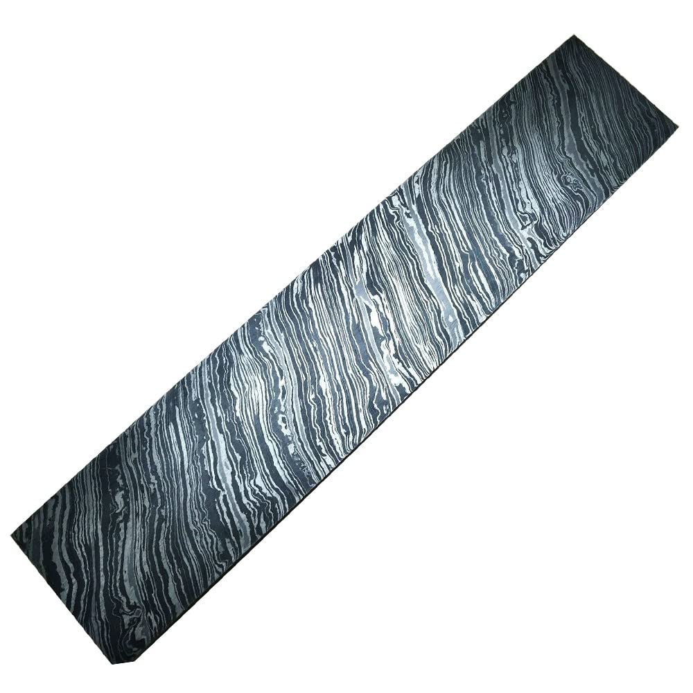 Damascus Firestorm Bar Billet Damascus Bar Pattern 25.5x5cm Damascus Bar Handmade Bush Crafts Damascus Knife Tools Making Bar 10" - 25.5cm Length