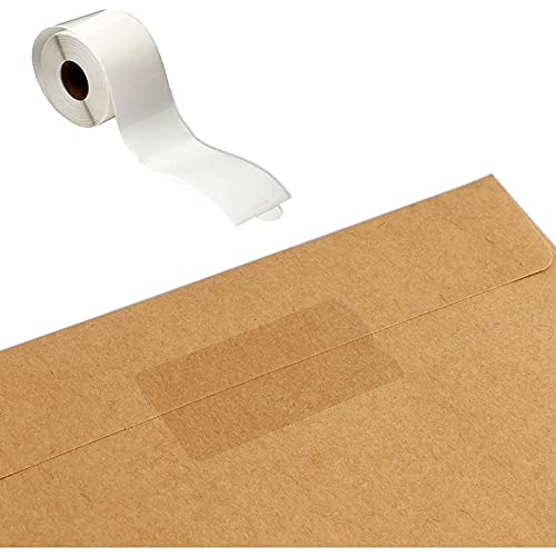 Clear Envelope Seals, Rectangle Stickers (2 x 1 in, 1000 Pack)