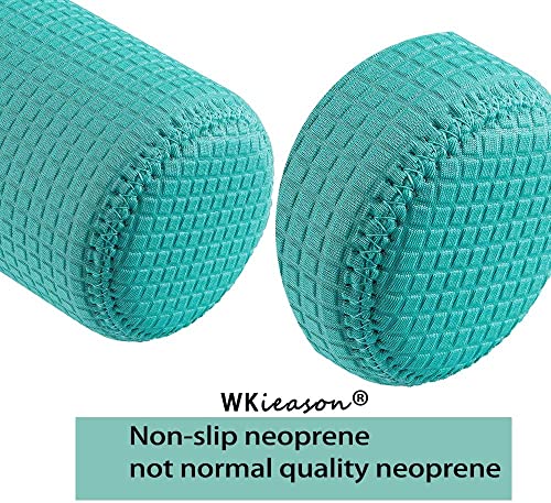 WKieason Wide Mouth Mason Jar Neoprene Sleeve 16-24OZ Mason Jar Sleeves (24OZ/Green/Grey/Orange)