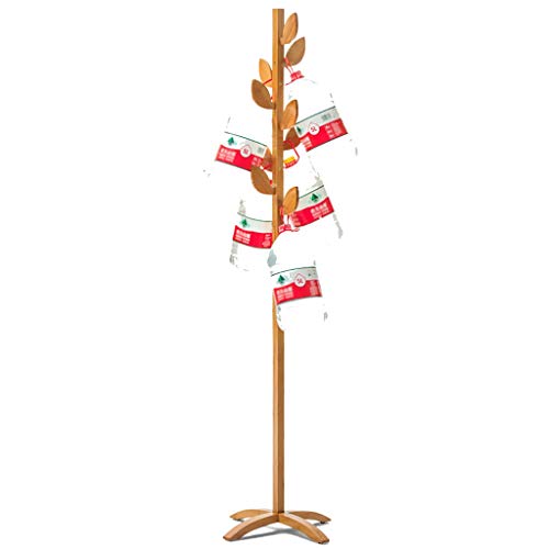 Coat Racks 9 Hooks Leaf Coat Stand Versatile Free Standing Coat Tree Clothes Hanger Hat Stand for Hallway Bedroom Home Office Max Load Capacity 25kg