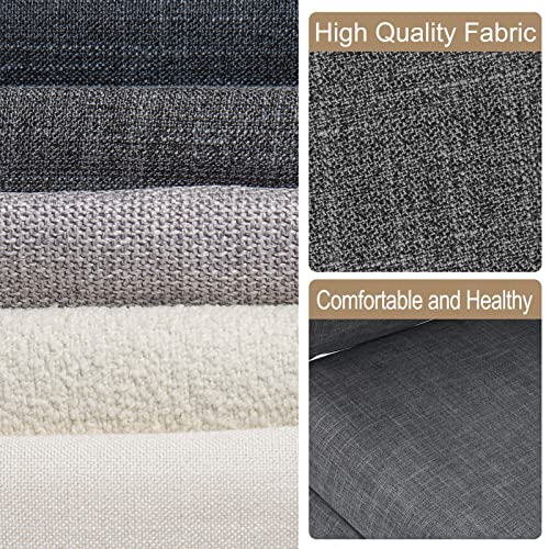 HOMERILLA Sectional Sofa, Modular Sofa, Modern Loveseat Living Room Seater Sofa with Armrest, Sleeper Bed Couch, Easy to Clean Sofa, L-Shape Sofa, 3-Seat Sofa, Dark Grey