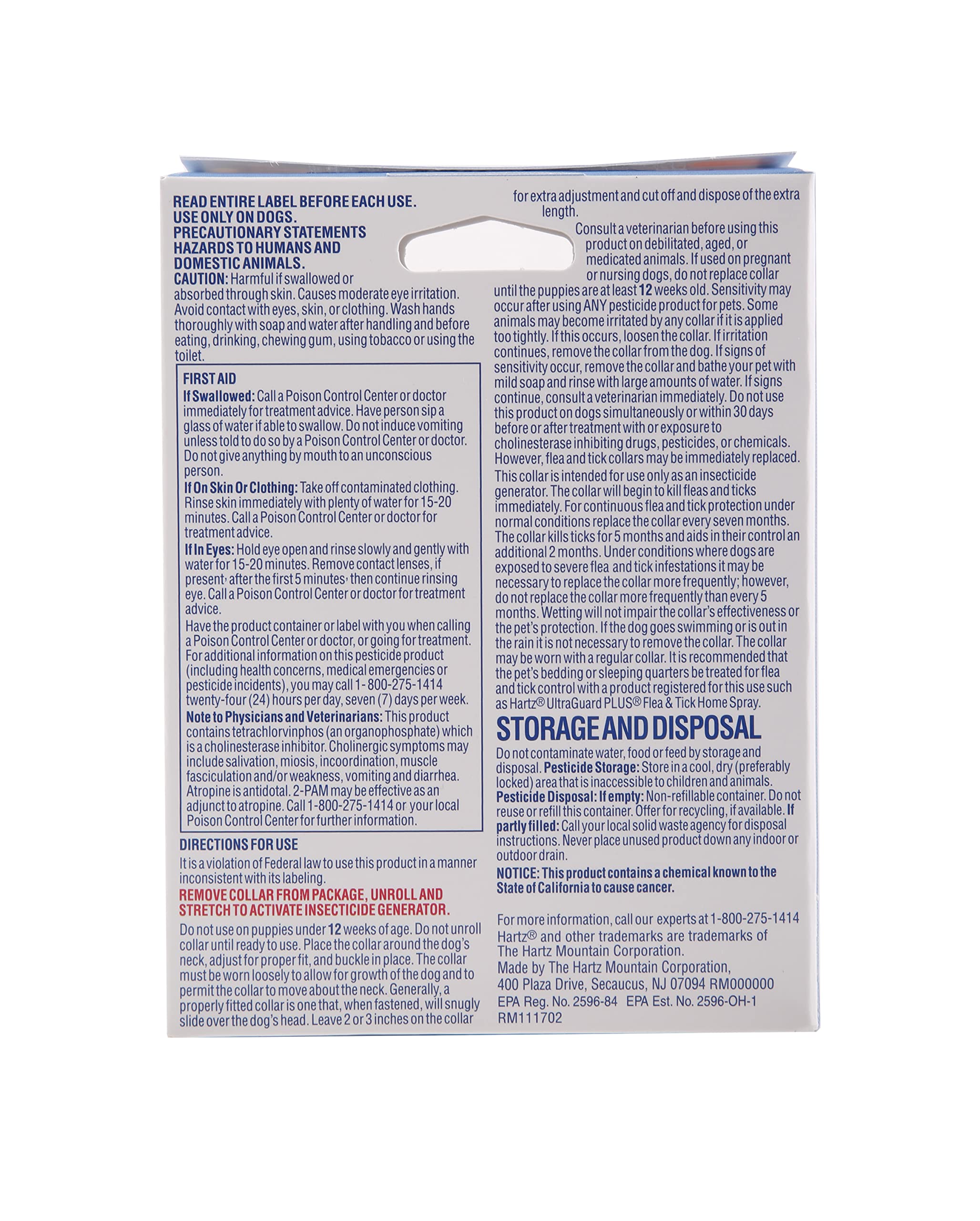 Hartz UltraGuard Flea & Tick Collar for Dogs and Puppies, 7 Month Flea and Tick Protection and Prevention Per Collar, Reflective, Up to 20 Inch Neck