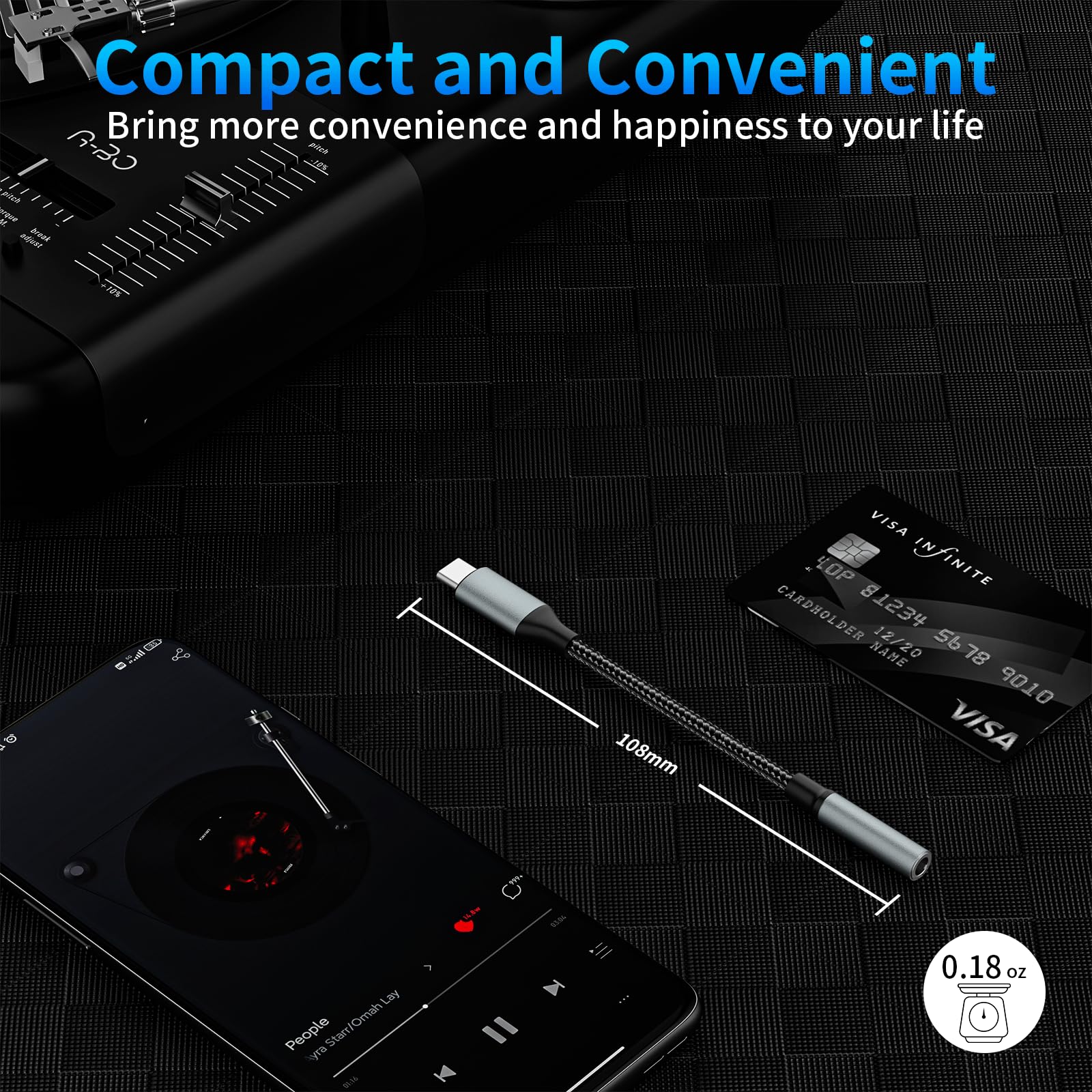 Lightning to 3.5 mm Headphone Jack Adapter, 2 Pack [Apple MFi Certified] for iPhone 3.5mm Headphones/Earphones Aux Audio Adapter Dongle for iPhone 14 13 12 11 XS XR X 8 7 iPad, Support Music + Calling