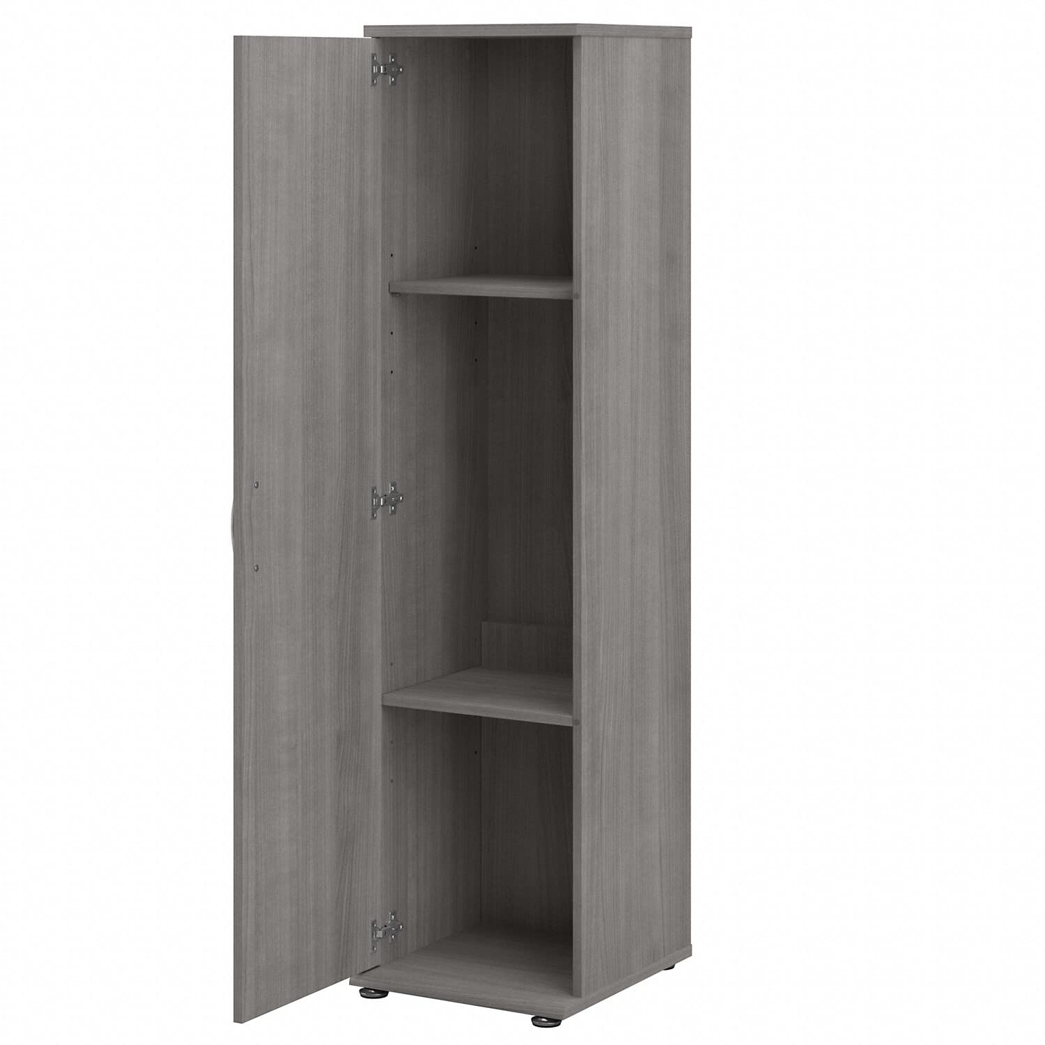 Bush Business Furniture Universal 8 Piece Modular Garage Storage Set with Floor and Wall Cabinets, Platinum Gray