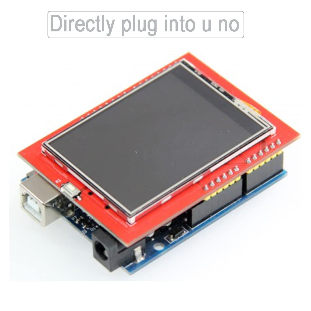 DIYmalls 2.4" inch TFT LCD Display Module ILI9341 Resistive Touchscreen 5V/3.3V 8-bit Parallel Interface w/SD Card Slot for Arduino U NO Mega-2560