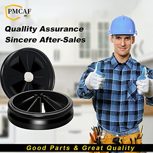 Garbage Disposal Splash Guards Sink Baffle Replacement for Evolution Series Drain Plugs Quiet Collar Food Waste Disposer Accessories 3 3/8" Inch