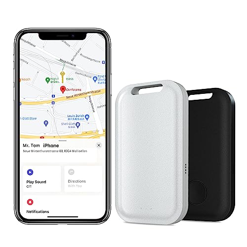Key Finder Tracker Tag Discrete Tracking Devices For Kids, Wallet, Luggage, Suitcase, Etc, Works with Apple Find My (Only iOS) (Not for Android), 2 packs