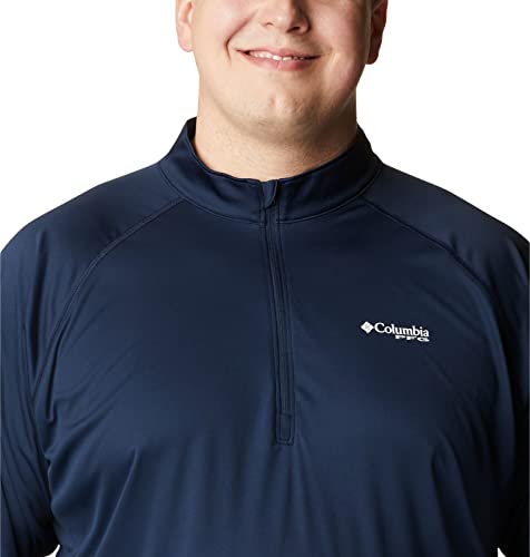 Columbia Men's Terminal Tackle 1/4 Zip, Collegiate Navy/White, 5X