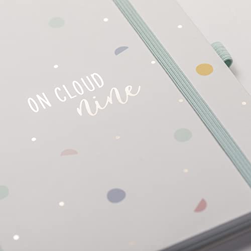 Busy B Baby B Pregnancy Journal with Diary, Notebook and 4 Storage Pockets - Cream, Neutral