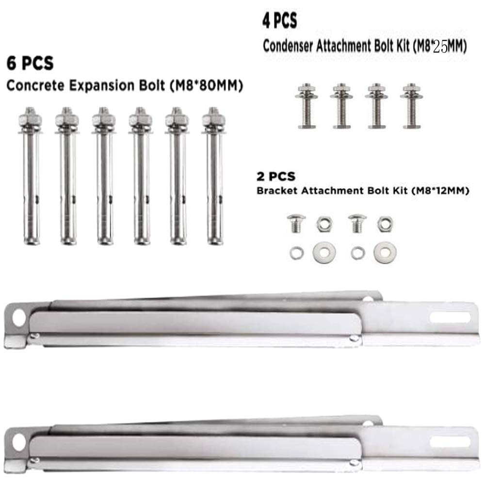 WANLIAN Foldable Wall-Mounted air Conditioner Bracket for Small Split Type Heavy Duty Non-Rusting air Conditioner mounting Bracket