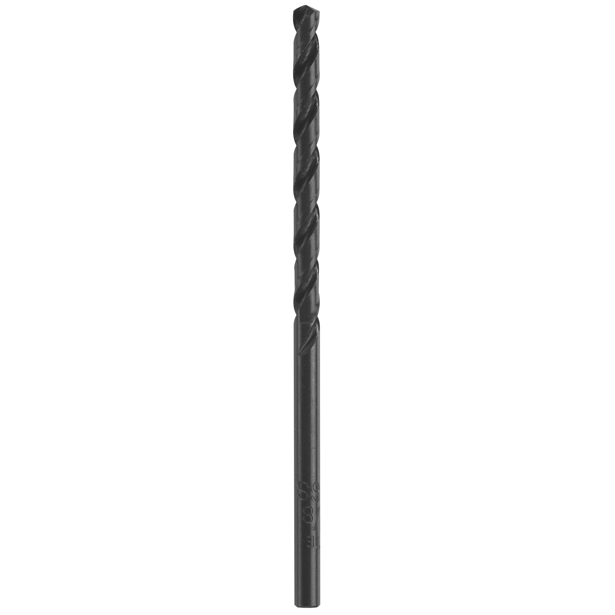 BOSCH BL4134 1-Piece 7/64 In. x 2-5/8 In. Fractional Jobber Black Oxide Drill Bit for Applications in Light-Gauge Metal, Wood, Plastic