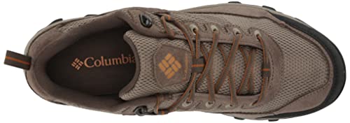 Columbia Mens Valley Pointe Waterproof Hiking Shoe, Pebble/Canyon Gold, 11.5 Wide US