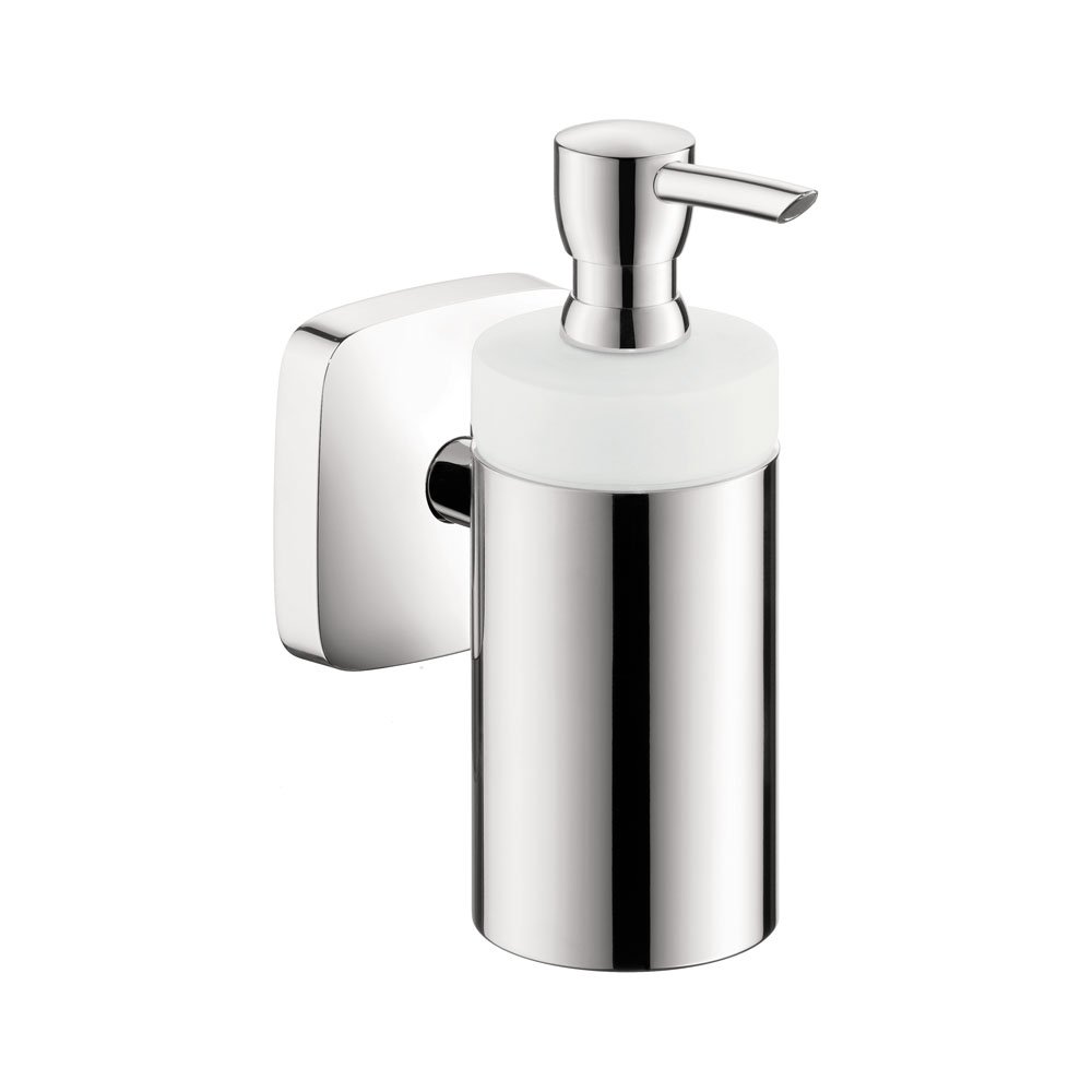 hansgrohe Bath and Kitchen Sink Soap Dispenser Premium 7-inch, Avantgarde Soap Dispenser in Chrome, 41503000