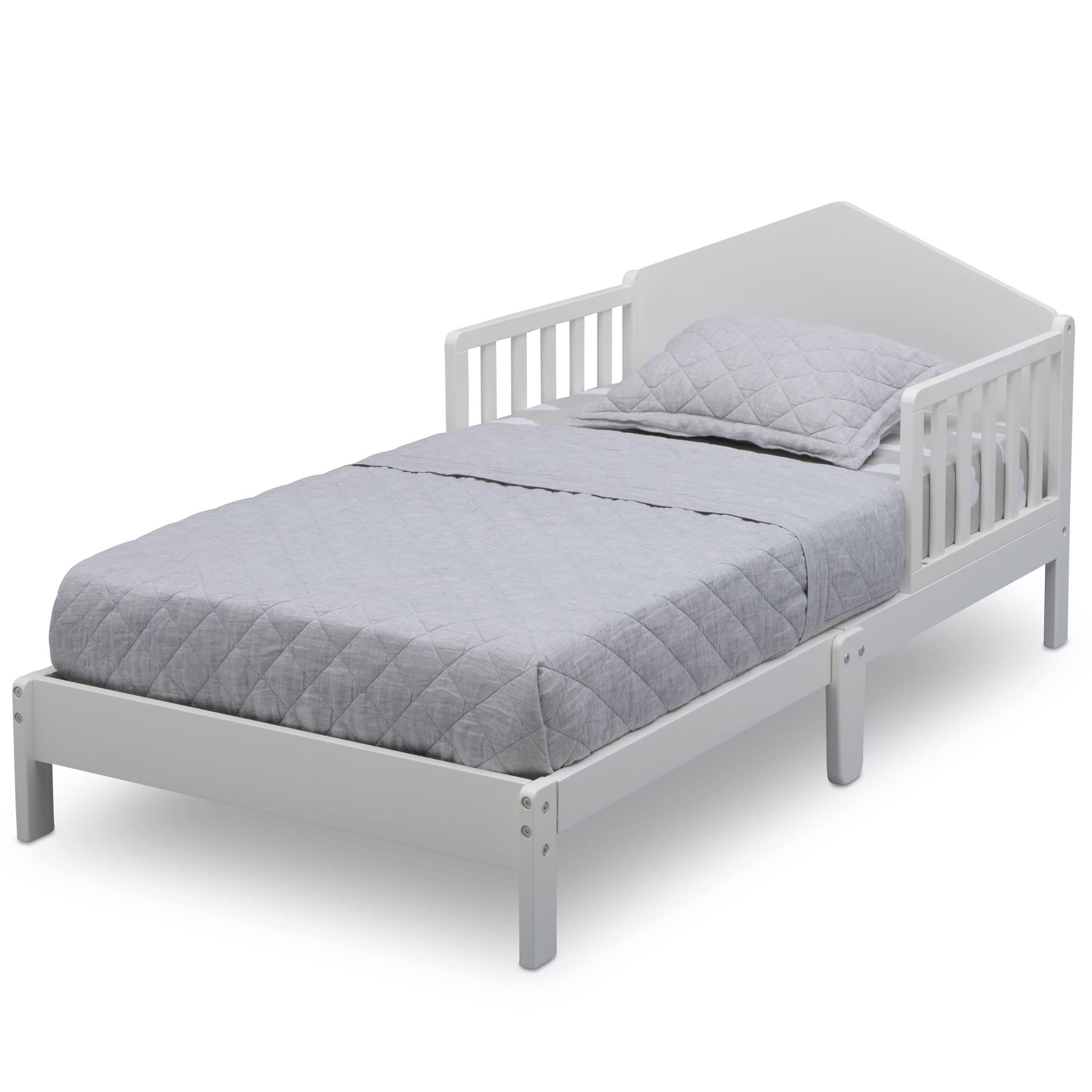 Delta Children Homestead Toddler Bed - Greenguard Gold Certified, Bianca White