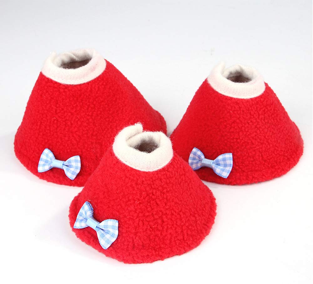 Mummumi Pet Collr, Bird Elizabethan Collar Recovery Anti-Bite Neck Collar for Parrots Budgies Parakeet Cockatiels (L-Red)