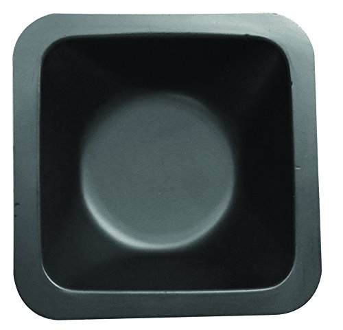 Heathrow Scientific HS1423BB Standard Weighing Boat, Polystyrene, Antistatic, Medium, 85 mm L x 85 mm W x 24 mm D, Black (Pack of 500)