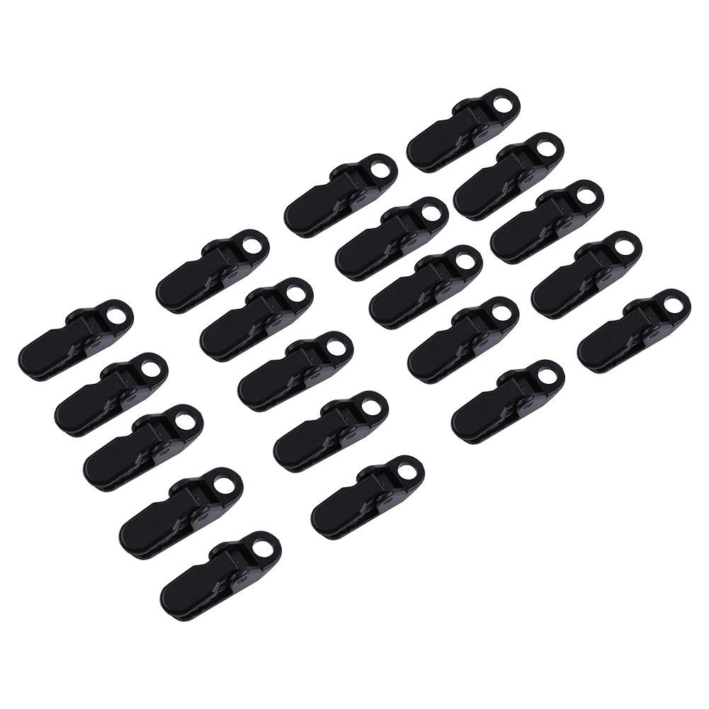 Clips for tarps,20x Cam Awning Clamp Tarp Clips Canopy Clamp Kit Tarp Clips Set Black Tent Snap Replacement for Outdoor Cam Tent, Awning, Caravan