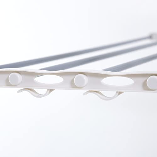Home-Complete Laundry Drying Rack, Stainless Steel Clothes Drying Rack with Folding Shelves for Indoor or Outdoor Air-Drying of Towels, Shoes, Delicate Clothes