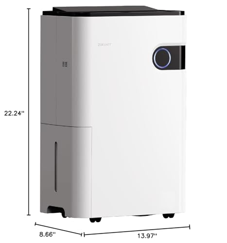 Dehumidifier Home Moisture LED Quiet Humidity Control,4500 SqFt 50 Pint,Large Water Tank,Auto Off,Child Lock,Energy Saving,3 Modes,Household Commercial Dehumidifiers for Basements,Bathroom
