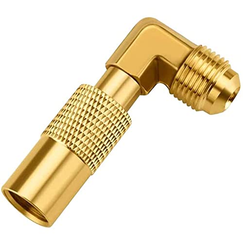 Joywayus Low Pressure 3/8 inch Male Flare Adapter Conversion Fitting, 90 Degree Elbow Adapter for Blackstone Tabletop Camping Grill, Compatible with Blackstone 17 Inch and 22 Inch Propane Gas Griddle