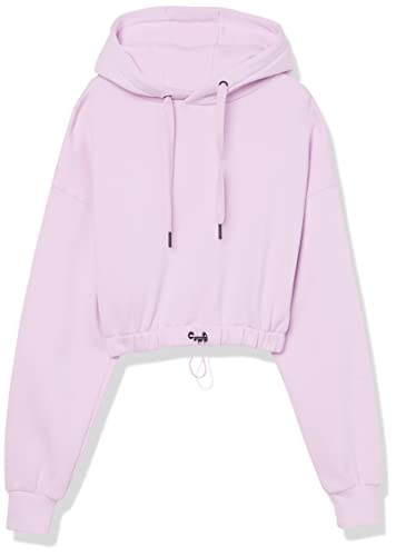 Core 10 Women's Super Soft Cropped Length Hoodie Sweatshirt, Lilac, Small